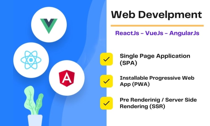 Create Vuejs Reactjs Angularjs Single Page Application Spa By