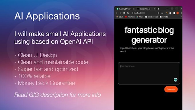 Build Your Own Ai Web Application Like Chatgpt Openai By Lahlimy Fiverr