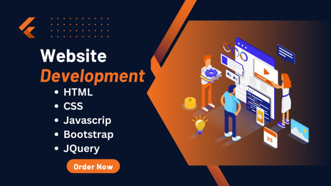 Design Develop A Responsive Website With Html Css Js And Bootstrap