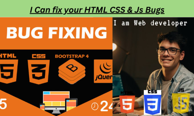Fix Html Css And Javascript Bugs And Responsive Issues By