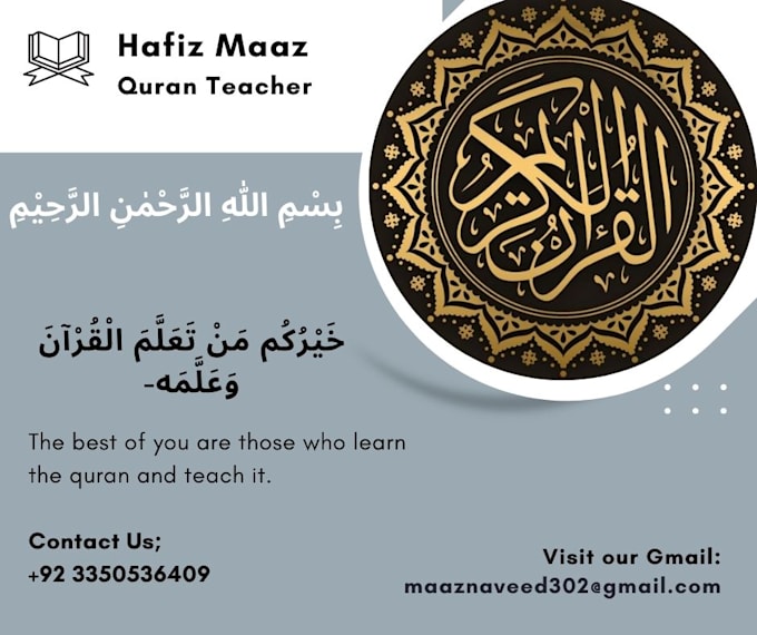 Teach Online Quran With Tajweed By Hafiz Maaz Fiverr