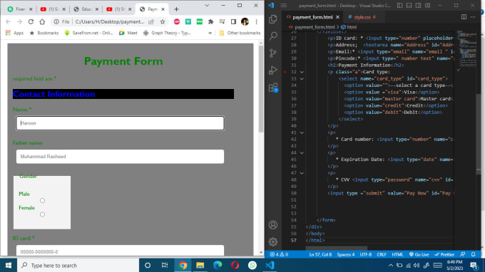 Do Web Design Using Html Css By Haroon 72 Fiverr