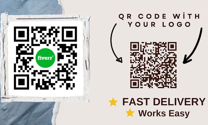 Create A Qr Code With Your Logo By Mert Demirci Fiverr