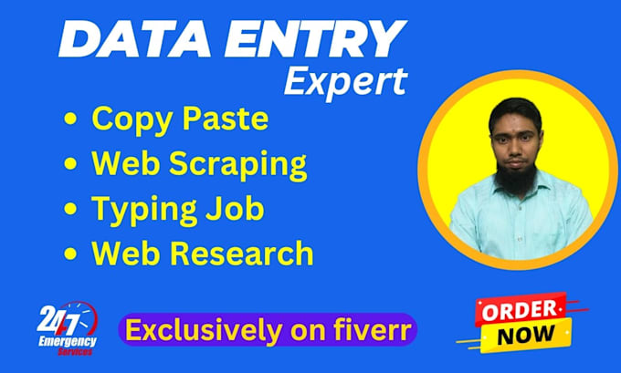 Do Accurate Data Entry Copy Paste Web Research And Excel Data Entry