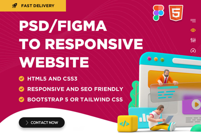 Convert Figma To Html Xd To Html Bootstrap 5 Responsive Design