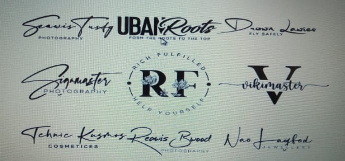 Design Scripted Signature Cursive Handwriting Logo By Hamoo9 Fiverr