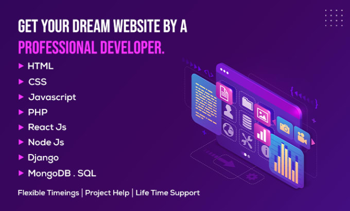 Create Unique Responsive Websites In Html Css Javascript Reacts Nodejs