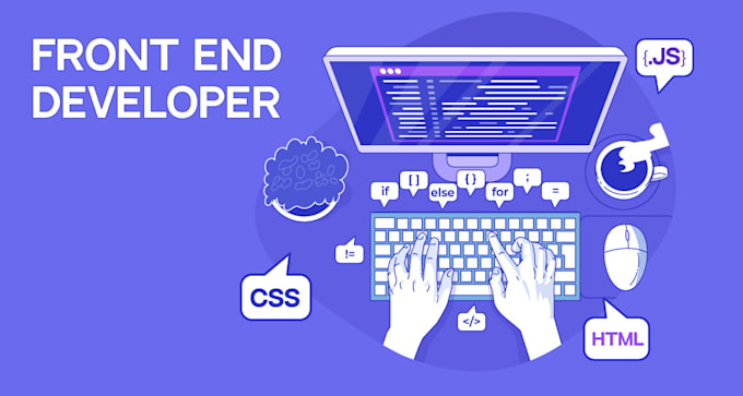 Be Your Front End Web Developer Using Html Css Bootstrap React Js And