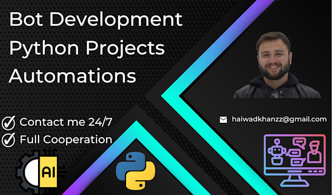 Write Python Program Automations Projects And Develop Bots By