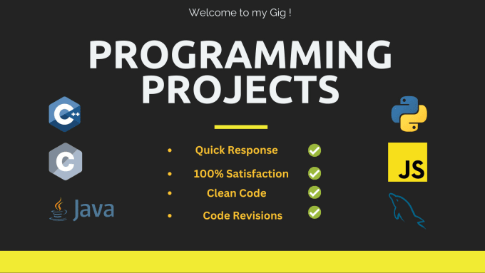 Do Java Python Javascript C And Cpp Projects By Genesisdaani Fiverr