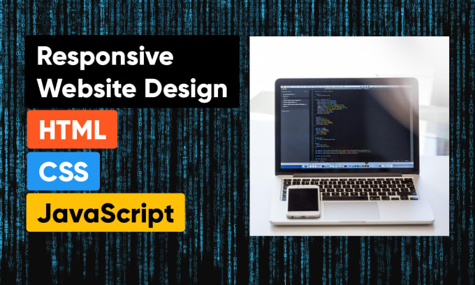 Create Responsive Website Design Using Html Css Js By Codexhassan Fiverr