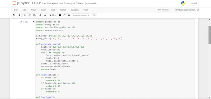 Do Data Analysis By Using Pandas Numpy Matplotlib And Spss By