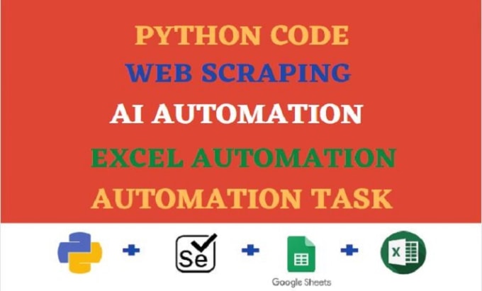 Develope Python Code Web Scraping Ai Automation And Automation Task