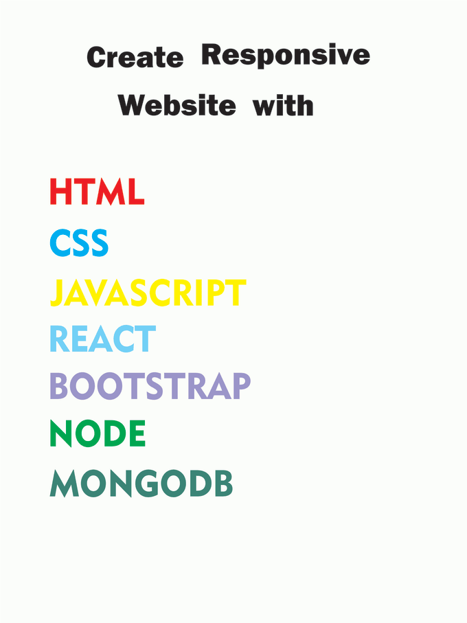 Create Responsive Websites In Html Css Javascript React Nodejs By
