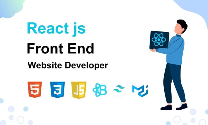 Be Your Front End Website Developer In React Js Html Css Tailwind Css