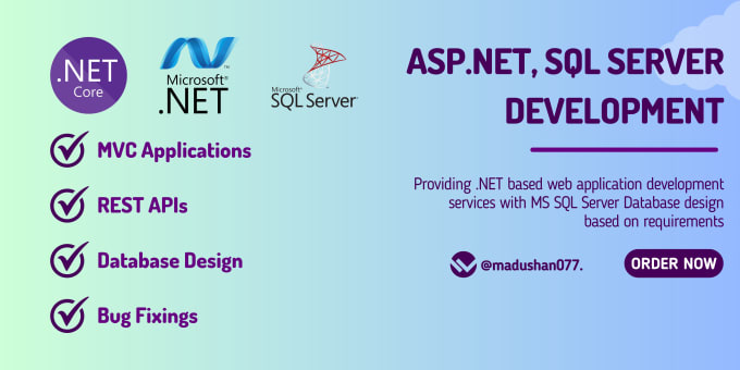 Do Asp Dot Net And Sql Server Development By Madushan Fiverr