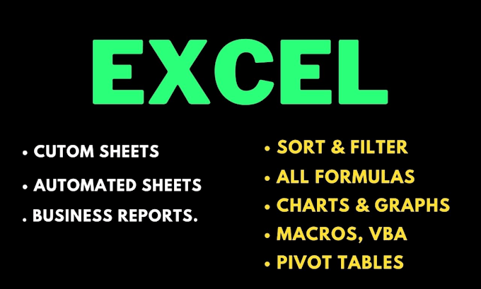 Create Modify Excel Sheets With Formulas Pivots And Graphs By