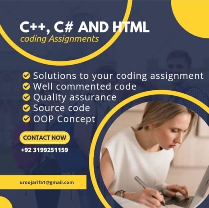 Do Csharp Cplusplus And Html Coding Assignments By Urooj Arif Fiverr