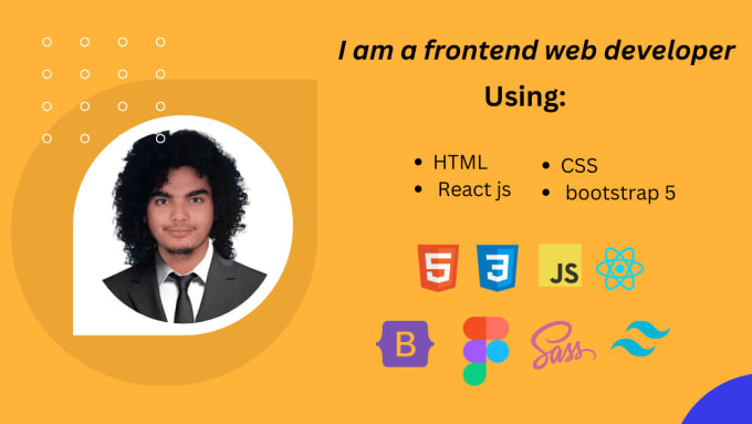 L Be Your Frontend Web Developer Using Html Css Js React Js And