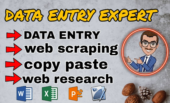 Do Data Entry Copy Paste Pdf To Excel Data Entry Web Scrap By