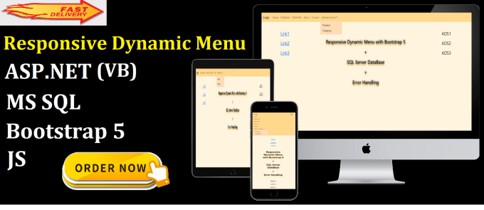 Create A Responsive Dynamic Menu In Asp Net Vb With Sql Server Using