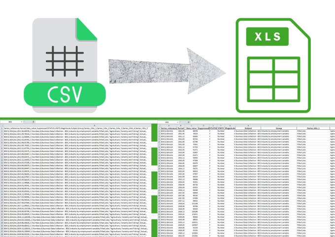 Convert Your Csv Data Into Excel Format Real Quick By Sefruitstudio