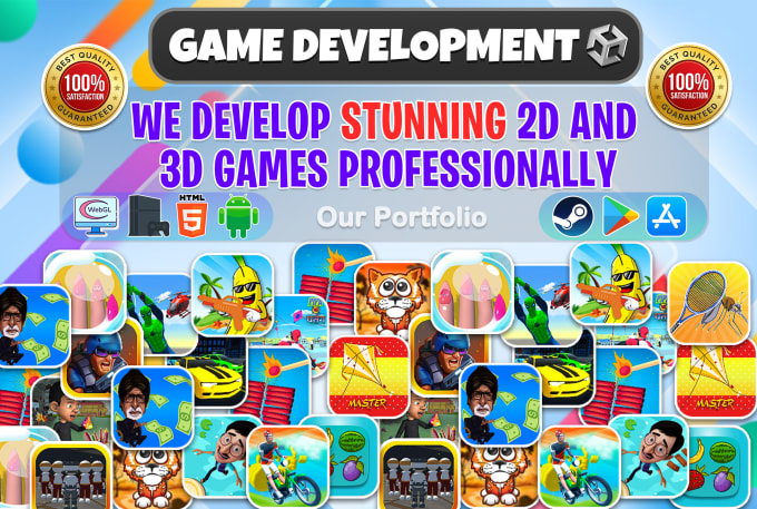 Develop 3d Game In Unity For Android Ios Pc And Web By Hitsasapara