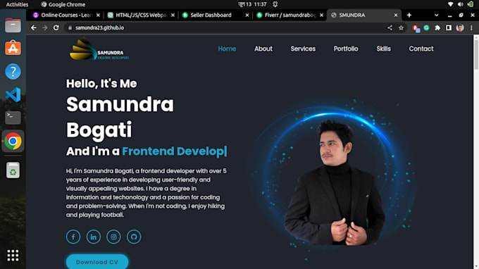 Create A Responsive Front End Using Html Css And Javascript