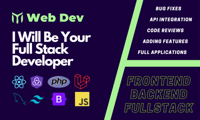 Do Php Laravel And React Js Full Stack Web Development Tasks By Mourad