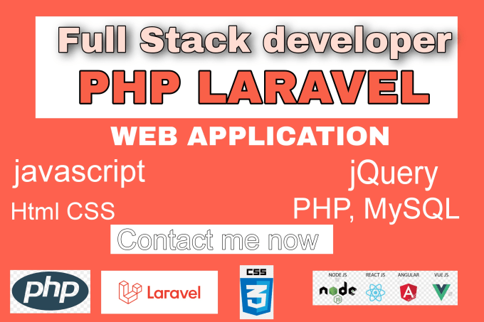 Do Web Api Development Using Php Laravel Javascript Vue Mysql