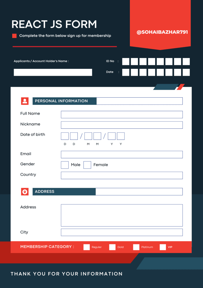 Create Html Css Ajax Forms Using React Js And Firebase By
