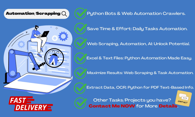 Do Web Scraping Python Code Automation Tasks With Selenium And Bots