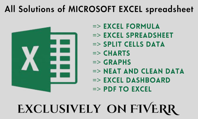 Make Ms Excel Tables Charts Dashboard And Excel Formula Expert By
