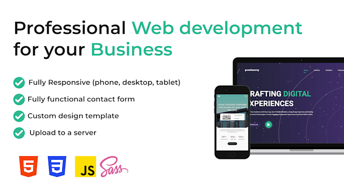 Be Your Web Developer Html Css Scss Javascript By Frontenddevg Fiverr