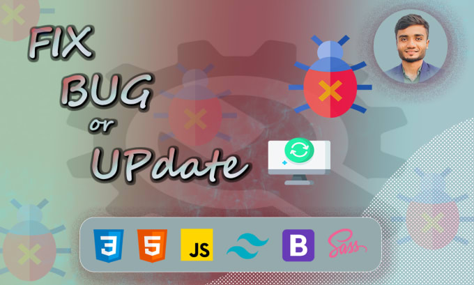 Fix Your Html Css React Javascript Jquery Tailwind Bootstrap