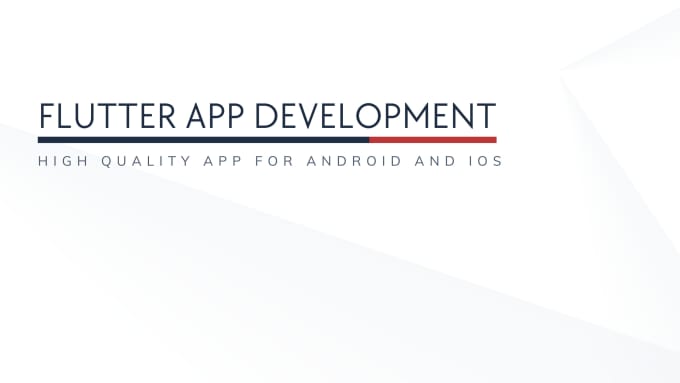 Develop A Flutter Mobile App For Both Android And Ios By Tayab Fiverr