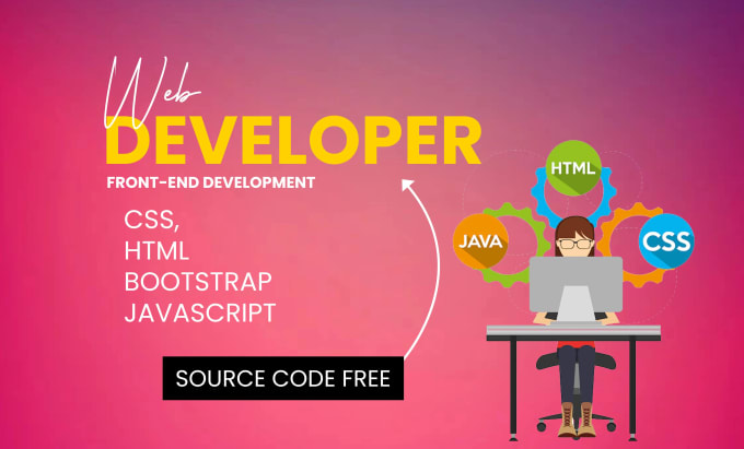 Be Your Front End Web Developer Using Html Css Javascript By Hammad