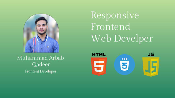 Be Your Frontend Web Developer Using Html Css Js Boostrap By
