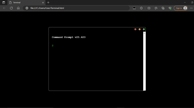 Create A Command Prompt In Html Css And Js By Scanz Labs Fiverr