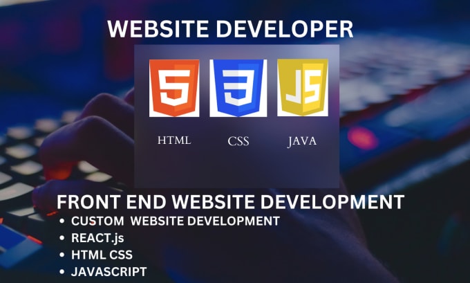 Be Your Front End Web Developer Using Html Css Javascript By Aftab