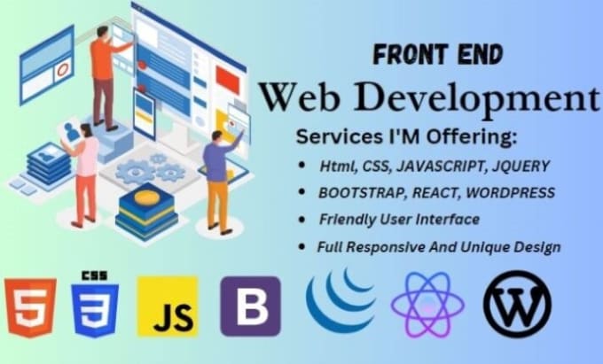 Be Your Front End Web Developer Html Css React Js Bootstrap By
