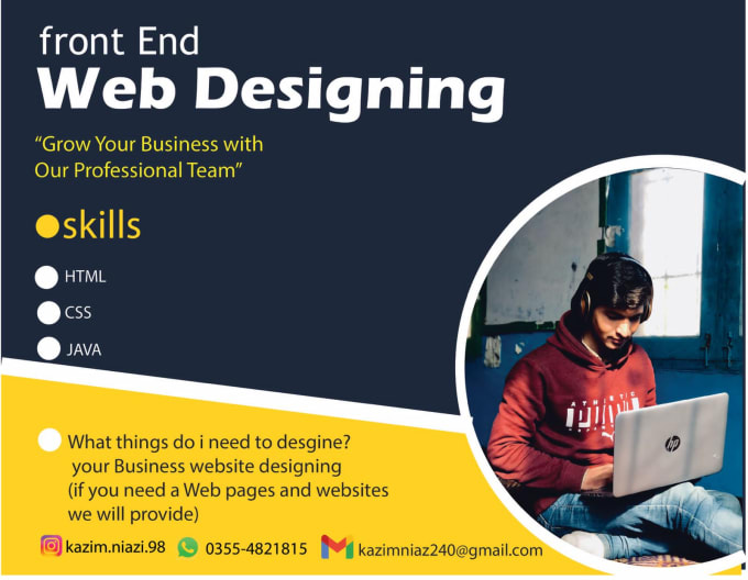 Be Your Front End Web Developer In Html Css Javascript And Wordpress By