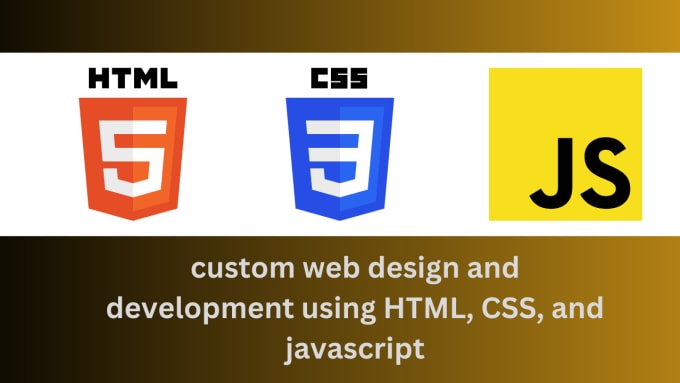 Custom Web Design And Development Using Html Css And Javascript By