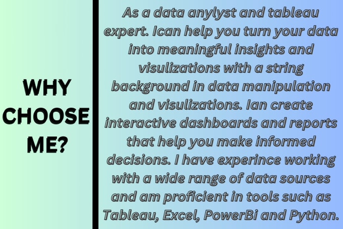 Do Data Analytics In Tableau Data Visualization Dashboard By