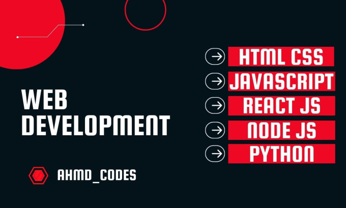 Develop Websites With Html Css Javascript React And Node Js By Ahmd