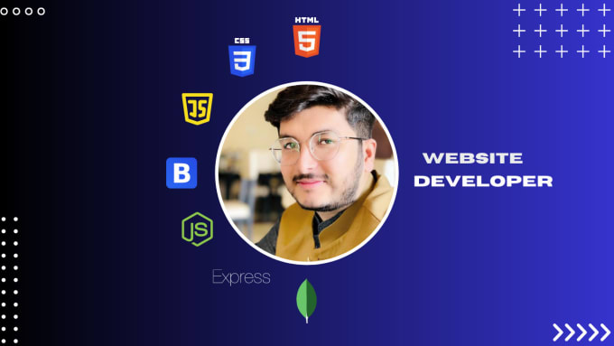 Develop Responsive Website In Html Css Js React Node Express Ejs By
