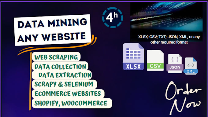 Do Web Scraping Data Mining Data Extraction Data Collection Web