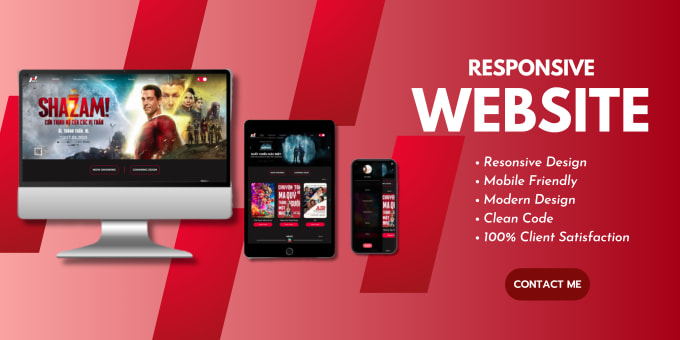 Create Or Fix Responsive Website Using Html Css Js React Tailwind By