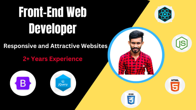 Be Your Front End Web Developer Using Html Css Javascript By