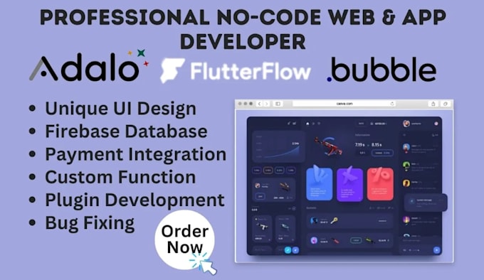Adalo Bubble Flutterflow Develop Web App Mobile App On Adalo Bubble